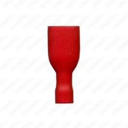 6mm Red Fully Inssulated Terminal 100 Pk