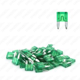 30 Amp Mini Blade Fuse - 50 Pack